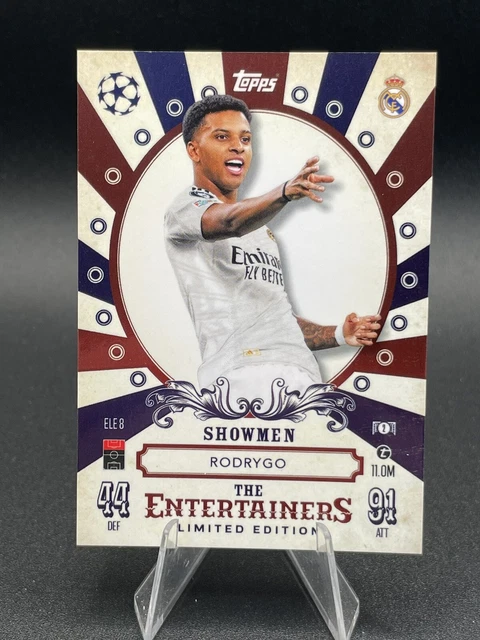 SHOWMEN LIMITED EDITION Rodrygo Match Attax 2024/2025 Entertainers 24/ ...
