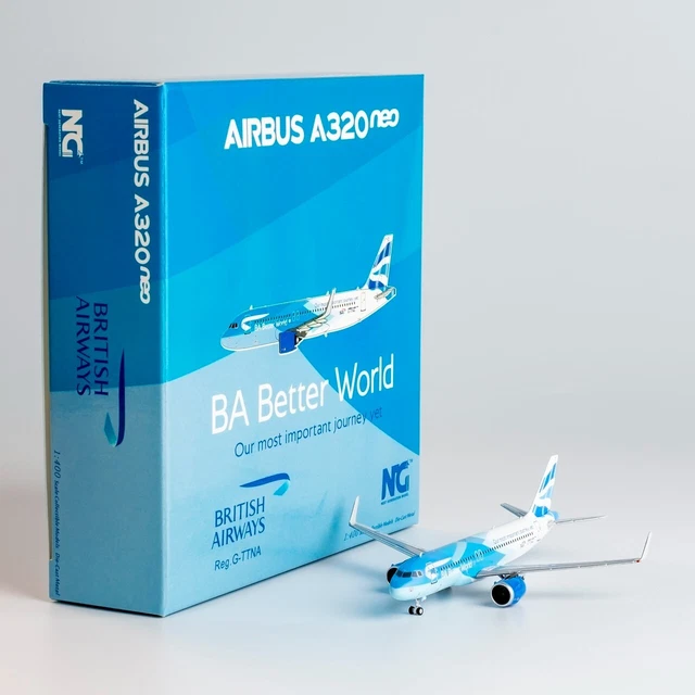 NG MODELS 1:400 BRITISH Airways G-TTNA Airbus A320-Neo Model Aircraft £ ...