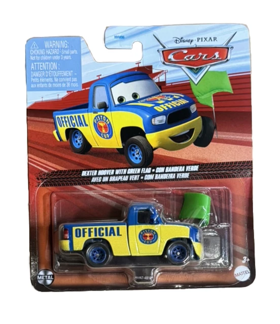 Disney Pixar Cars Dexter Hoover With Green Flag Piston Cup Metal Mattel New 1614 Picclick Ca