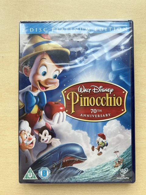 PINOCCHIO (DISNEY) DVD (2 Disc Special Platinum Edition) New/Sealed ...
