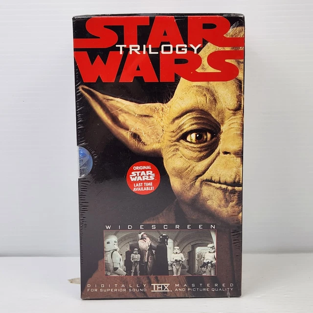 STAR WARS ORIGINAL Trilogy VHS Movie Box Set Yoda Cover 1995 Special ...