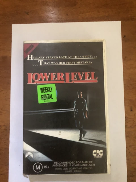 LOWER LEVEL VHS Elizabeth Gracen 1991 PAL Format Ex Rental Untested £10 ...