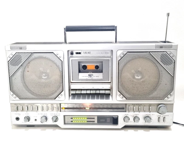 VINTAGE AKAI BOOMBOX AJ-530FS Stereo Radio Cassette Recorder £367.17 ...
