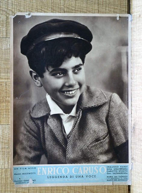 LEGGENDA DI UNA VOCE fotobusta poster Randi Lollobrigida Sposito Caruso ...