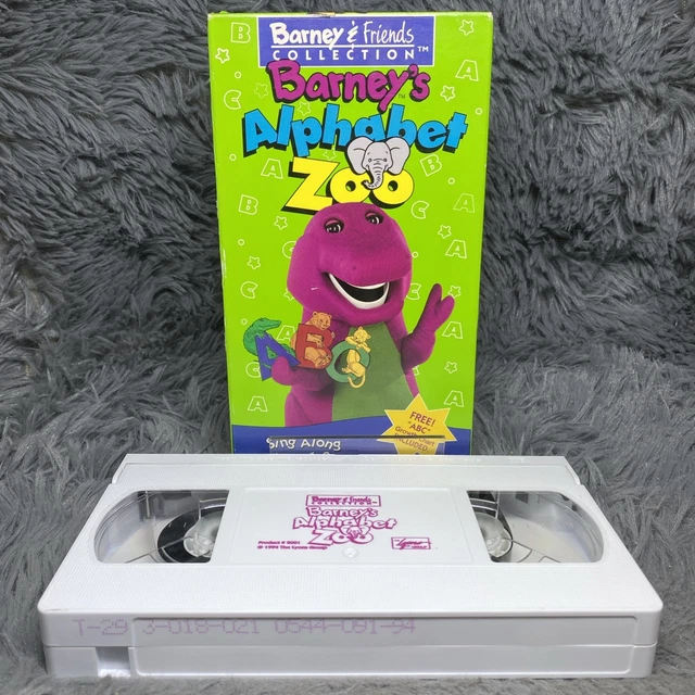 BARNEY FRIENDS COLLECTION Alphabet Zoo VHS 1994 Video Tape Sing-Along ...