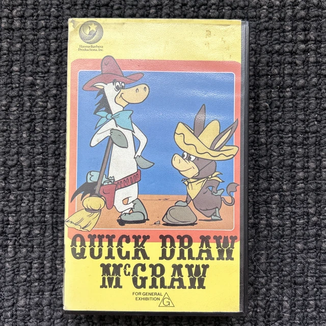 QUICK DRAW MCGRAW Hanna Barbera Vintage Pre-Owned PAL VHS Video Tape ...
