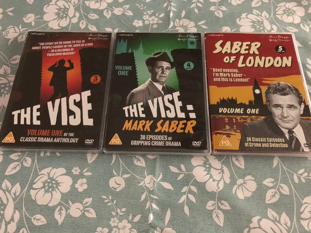 THE VISE/VISE:MARK SABER/SABER of London-Rare 50s TV series-12 DVDs/87 ...