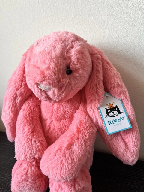 JELLYCAT BASHFUL MEDIUM Coral Bunny BNWT RARE & RETIRED £204.53 ...