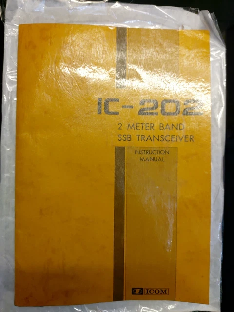 ICOM IC-202 ORIGINAL 2m VHF SSB transceiver user manual £21.47 ...