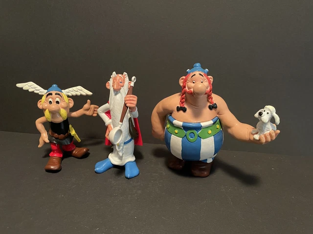 ASTERIX OBELIX MIRACULIX Figuren von Schleich 1975, kompletter Satz EUR ...