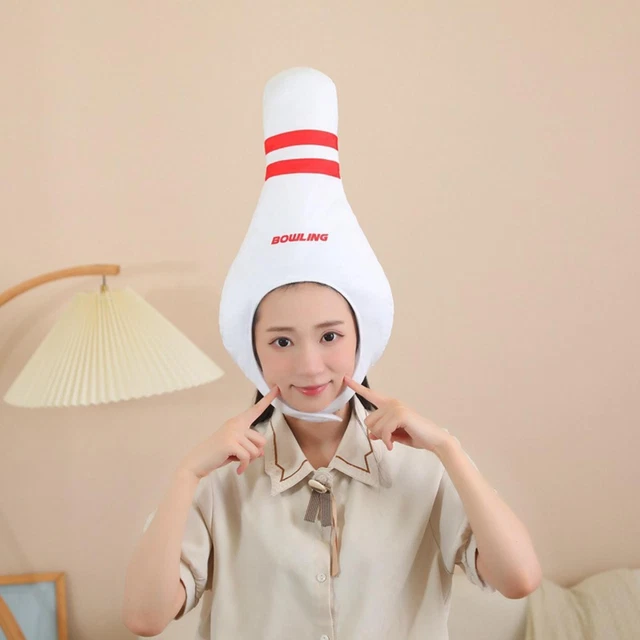 BOWLING PIN HAT Funny Headdress Plush Hat for Masquerade Ball Carnival ...