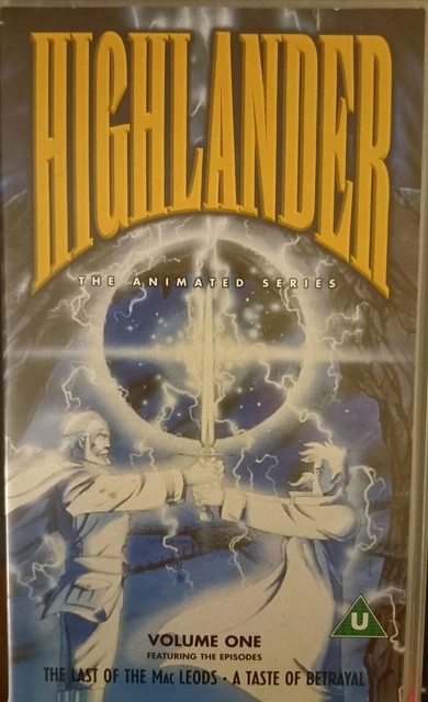 HIGHLANDER THE ANIMATED Series Volume One VHS Video Tape Last of the ...