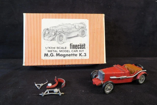 WILLS FINECAST M.G. Magnette K.3 Kit Built, Original! £6.00 - PicClick UK