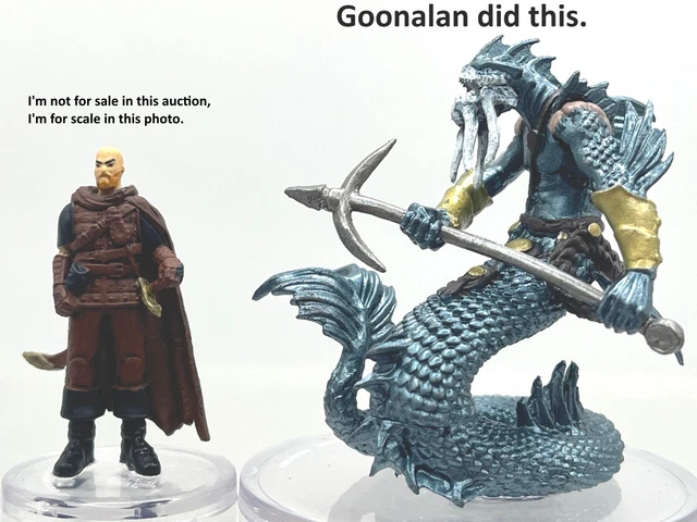 D&D PATHFINDER MINI Shadow of the Dragon Queen 39 Merrow RARE LARGE £11 ...
