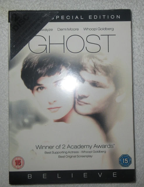 GHOST DVD, PATRICK Swayze, Demi Moore & Whoopi Goldbergh. New. 2 Disc £ ...