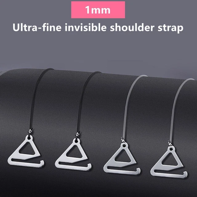 EVENING INVISIBLE STRAPS Transparent Dress Underwear Accessories Bra ...