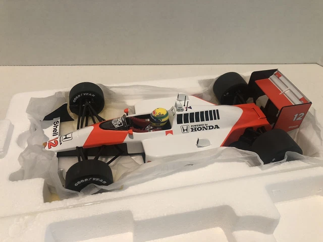 1:18 MINICHAMPS 1988 Ayrton Senna #12 McLaren Honda MP 4/4 World ...