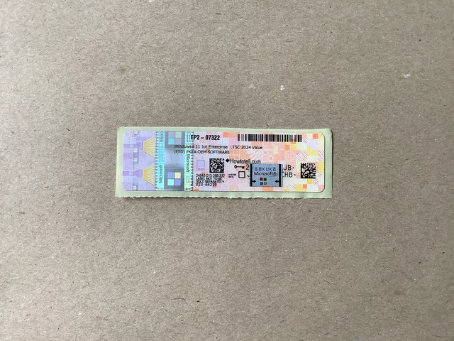 WINDOWS 11 IOT Enterprise LTSC 2024 OEM COA Sticker Aufkleber EUR 38,91 ...
