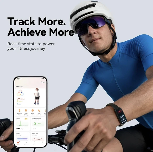 FITNESS TRACKER SMART Watch 1.47" Screen Heart Rate Sleep Monitor 100 ...