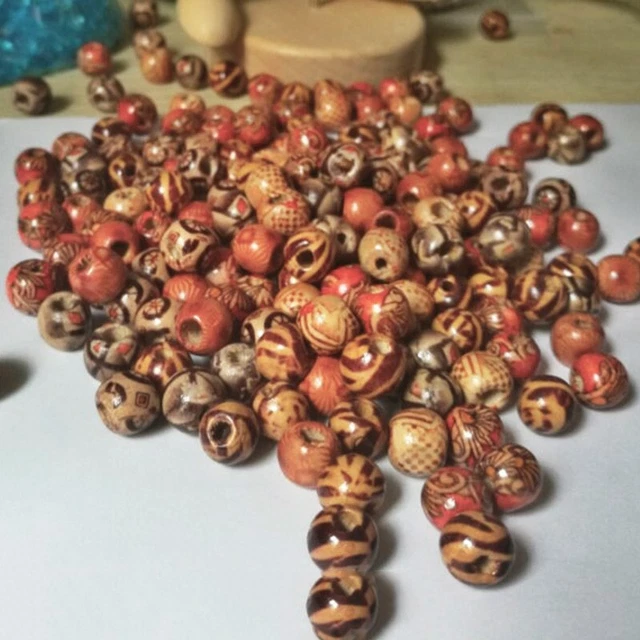 ARTISANAT BEAUX BIJOUX faire soi-m me avec perles en bois imprim es bijoux EUR 7,87 - PicClick FR