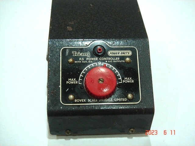 TRI-ANG P.5 POWER Controller Unit with Aux. D.C. & A.C. Output - Used ...