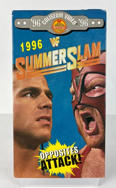 WWF SUMMER SLAM 1996 - wrestling VHS - Shawn Michaels Undertaker, Vader ...