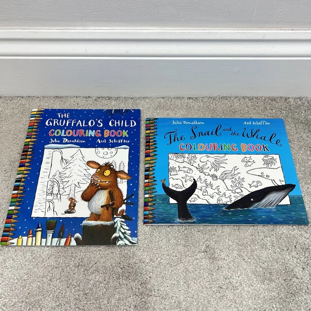 JULIA DONALDSON COLOURING Book Bundle X2 Gruffalo’s Child Snail And The ...