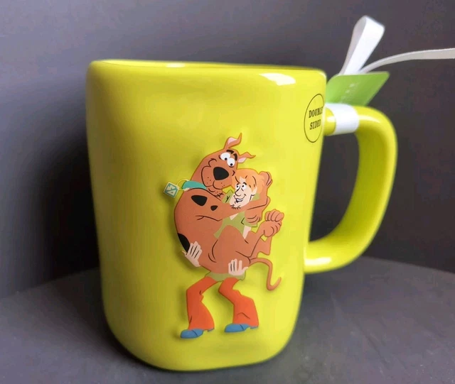 SCOOBY-DOO & SHAGGY Rae Dunn HEEBIE JEEBIES 2-Sided Green Mug NWT Free ...