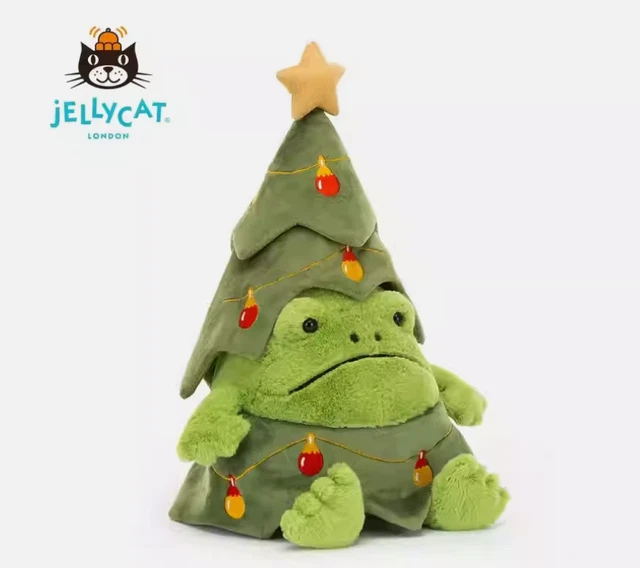 JELLYCAT RICKY RAIN Frog Christmas Tree Plush - Festive Holiday ...