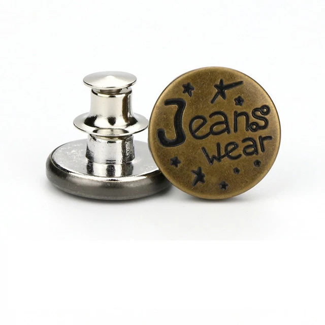 6 PCS PANTS Adjustment Jeans Button Pin Universal Buckles for ...