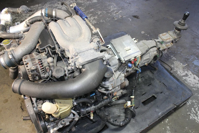 96-98 MAZDA RX7 Fd3S Twin Turbo Engine 5 Speed Mt Trans Ecu Jdm 13B-Rew ...