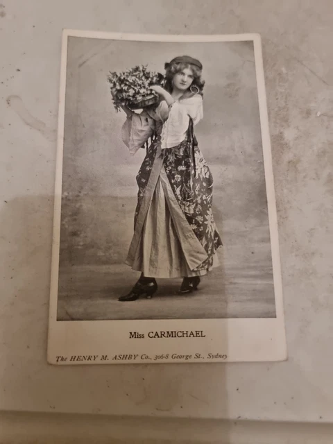 POSTCARD. ACTOR ACTRESS. Miss Carmichael. Vintage. c1910's . Australian. EUR 4,85 - PicClick FR