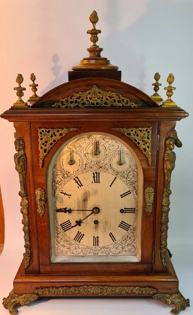 ANTIQUE TRIPLE FUSEE 8 Bells Musical Bracket Clock £2,995.00 - PicClick UK
