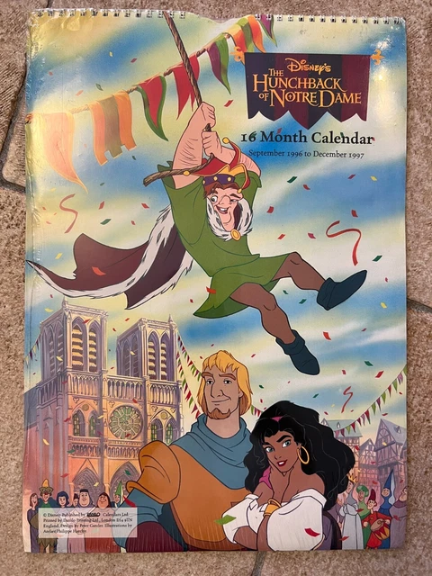 CALENDARIO DISNEY THE Hunchback Of Notre Dame -Il Gobbo Di Notre Dame ...