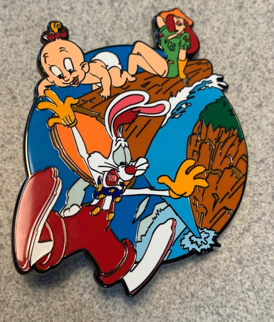 SPLASH MOUNTAIN JESSICA & Roger Rabbit Baby Herman 3" Jumbo Fantasy Pin ...