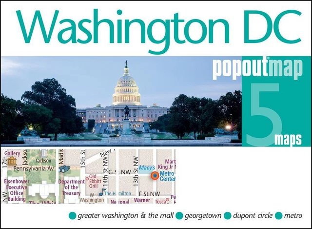POPOUT MAPS | Washington DC Double | (Land-)Karte | Englisch (2023 ...