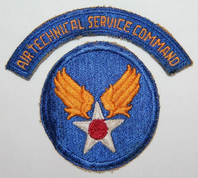 ORIGINAL WWII AAF Air Technical Service Command Arc W/ Army Air Forces ...
