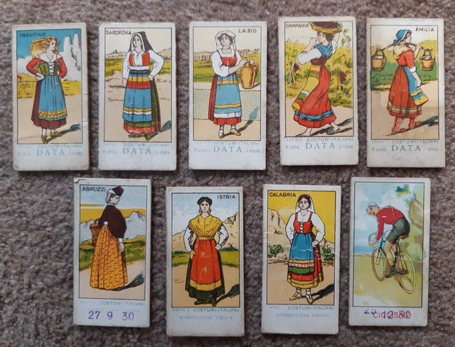 GIUSEPPE GRASSO WEIGHING machine cards, Italian Costumes 1930s £3.82 ...