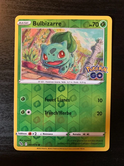 CARTE POKÉMON REVERSE Bulbizarre 001/078 EB10.5 Epée Bouclier Pokémon Go FR NEUF EUR 2,85 ...