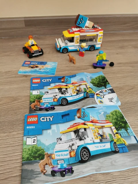 LEGO CITY ICE cream Van Truck 60253 & City 30369 With Instructions £14. ...
