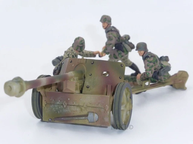 BRITAINS 17659 GERMAN Infantry Pak 40 Cannon Gun + Crew Ww2 Metal ...