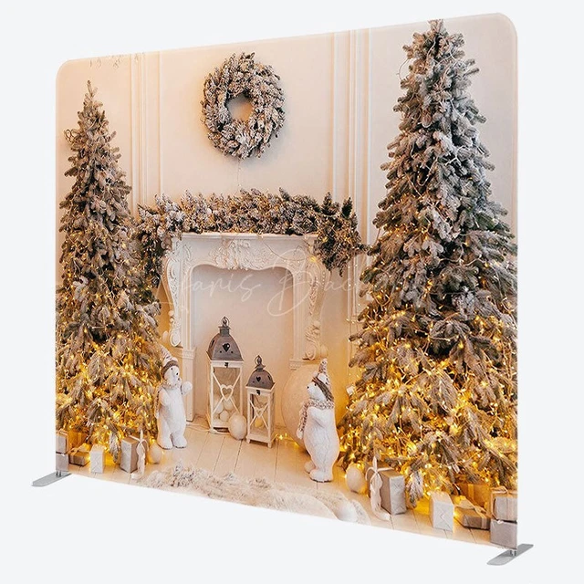 LOFARIS WARM LIGHT Christmas Tree Tension Fabric Backdrop $35.97 ...