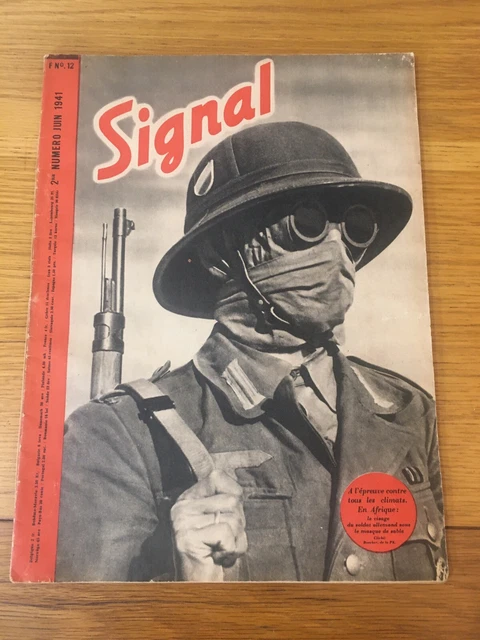 ORIGINAL WW II “Signal” German Nazi propaganda magazine. 1941. French ...