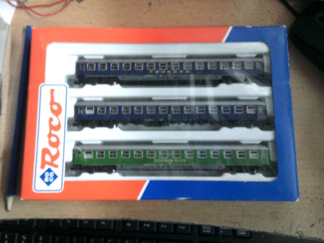 3ER SET ROCO D-Zug Wagen, Nr. 24012, neu/OVP, Spur N EUR 42,02 ...
