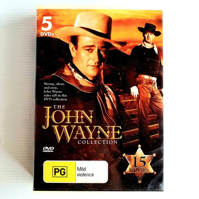 THE JOHN WAYNE Collection 15 x DVD Classic Westerns 5-disc Gift Set ...