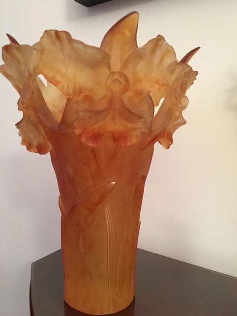 VASE ORCHIDÉE DAUM France Grand modèle EUR 1.700,00 - PicClick FR