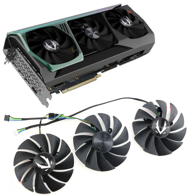 GA92S2U GRAPHICS FAN for ZOTAC GAMING GeForce RTX 3080 RTX 3090 Trinity ...