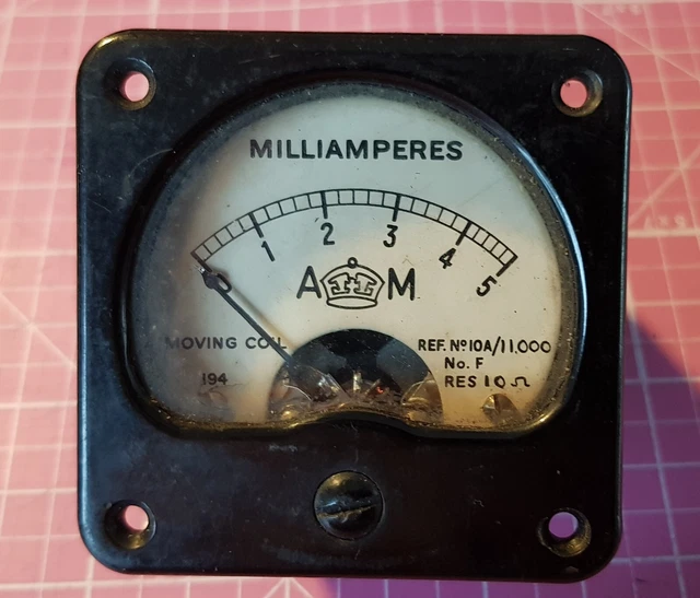 WW2 AIR MINISTRY Milliamp meter - great Air Ministry logo £15.00 ...