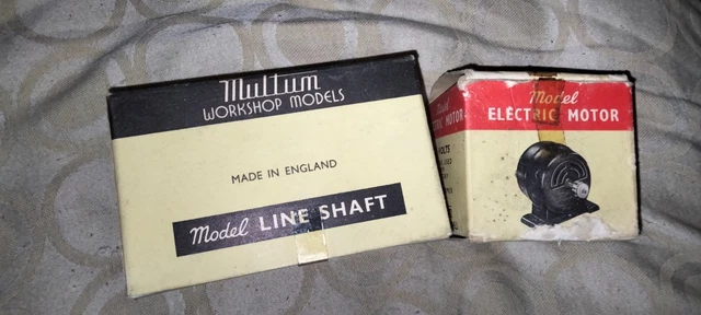 VINTAGE MULTUM WORKSHOP models line shaft electric motor complete see ...