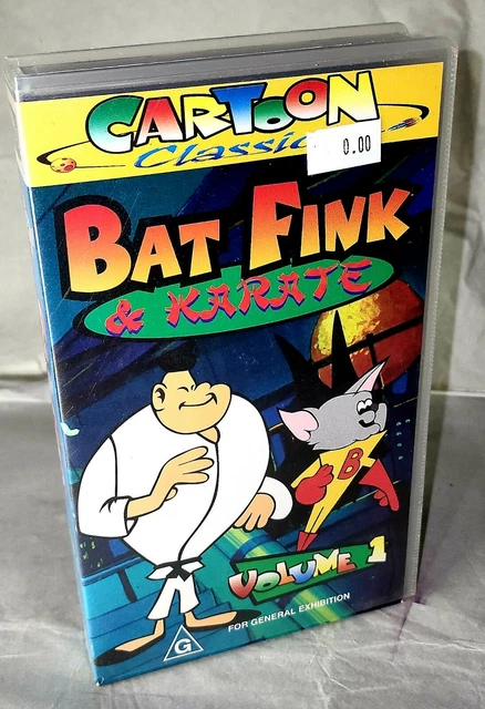 BATFINK AND KARATE Volume 1 VHS VIDEO TAPE (animated kids / cartoon ...
